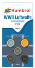 Humbrol AA9052 Enamel Paint Pack - WWII Luftwaffe. - Hattons