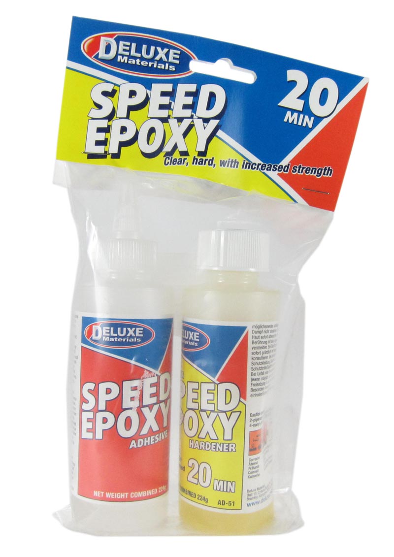 Deluxe Materials AD-51 Speed Epoxy - Sets In 20 Minutes - 224g Combined