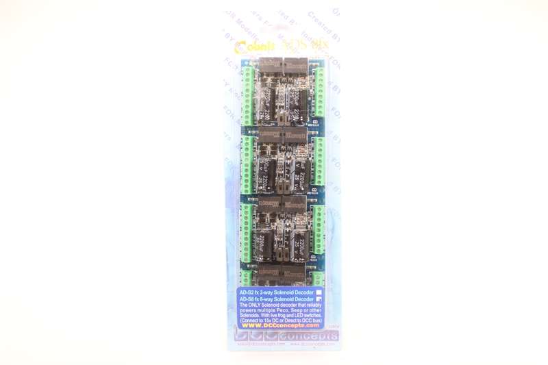 Dcc Concepts Ad S8 Point Motor Decoder For 8 Solenoids Will Run Up To 8 