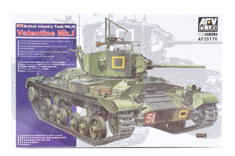 AFV Club AF35178 Valentine Mk1 British Infantry tank MkIII