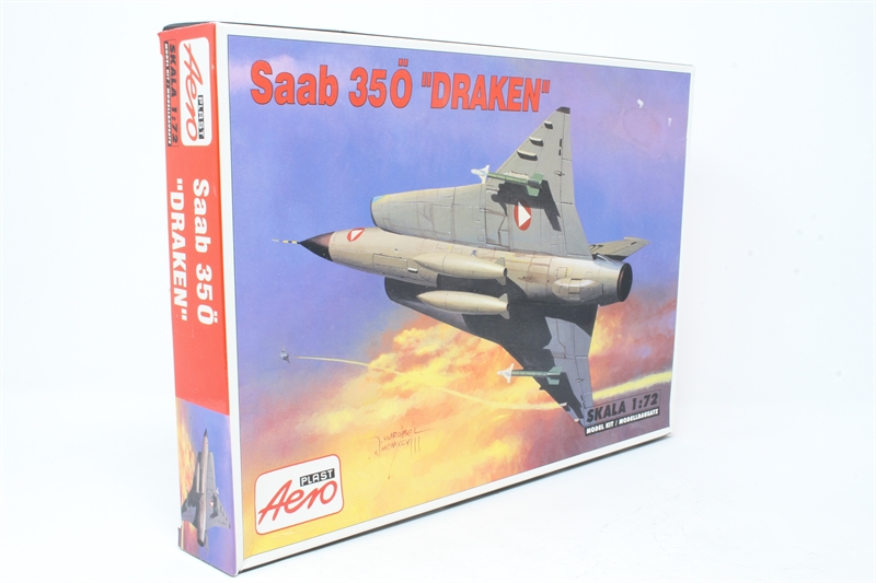 Aeroplast APSAABD Saab 350 "Draken" model kit, transfers for Danish ...