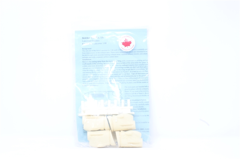 Belcher Bits BB15 Lancaster Merlin engines set - for use with Tamiya kit