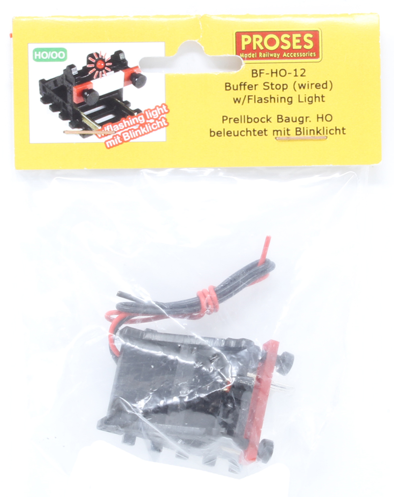 Proses BF-HO-12 HO/OO Scale Buffer Stop w/Flashing Light - Hattons