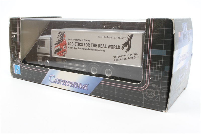 Cararama CAR001-b Mercedes Benz Actros Box van "Logistics for the real