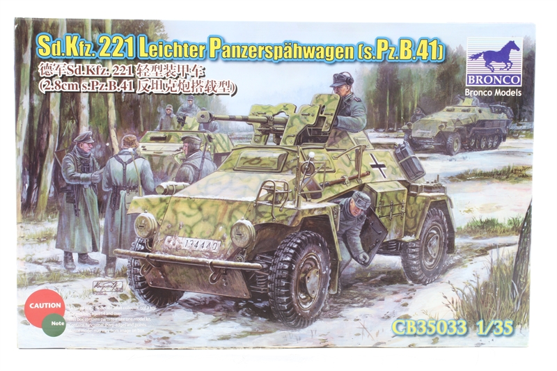 Bronco Models CB-35033 SdKfz 221 Leichter Panzerspahwagen (sPzB41)
