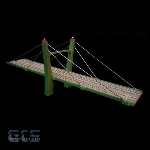 Gordon Cable Stay CS15D-NZ 15" Two Lane Suspension Bridge Kit
