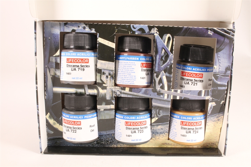 Lifecolor CS21 Rail Weathering set - 6 x acrylic colours - Hattons