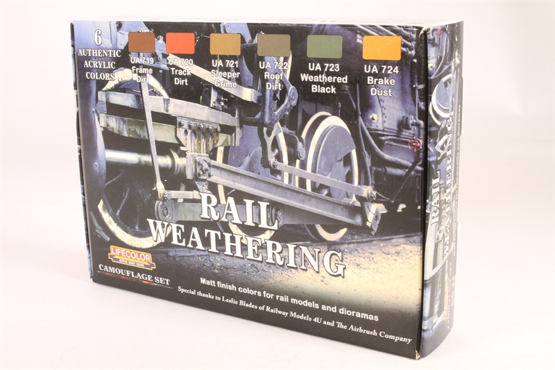 Lifecolor CS21 Rail Weathering set - 6 x acrylic colours - Hattons