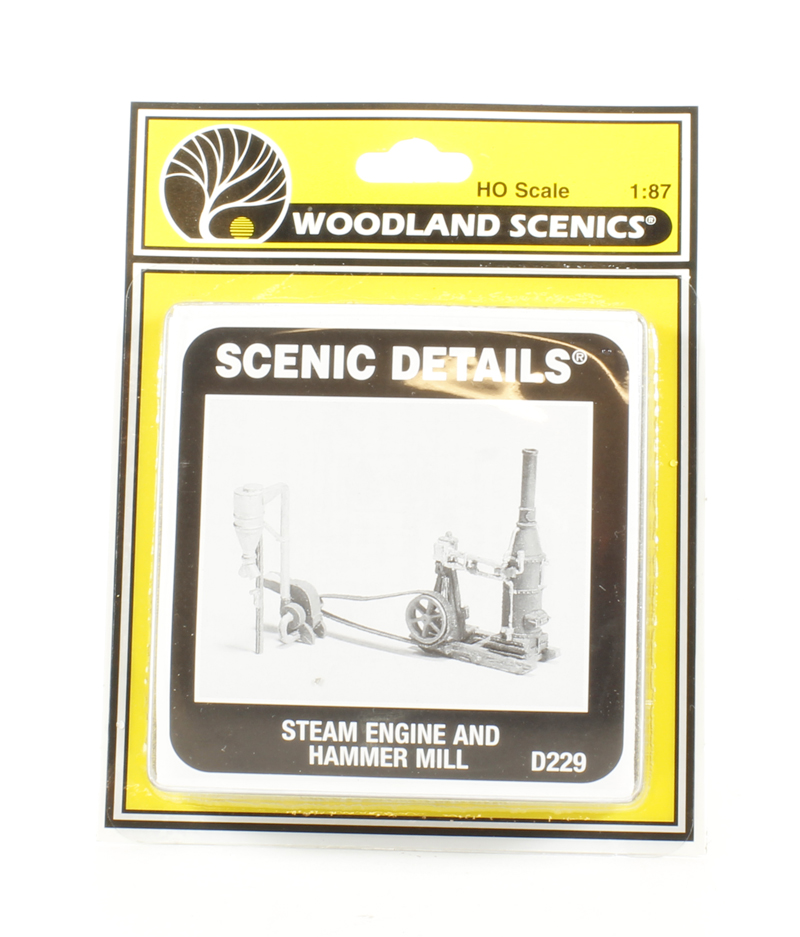 Woodland Scenics D229 Steam Engine & Hammer Mill
