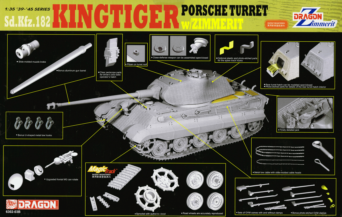 Dragon 6302DRA PzKpfw VI B Tiger II King Tiger with - Hattons