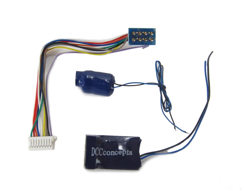 DCC Concepts DCC-M4SAP 8-pin 4-function M Series decoder with Stay Alive
