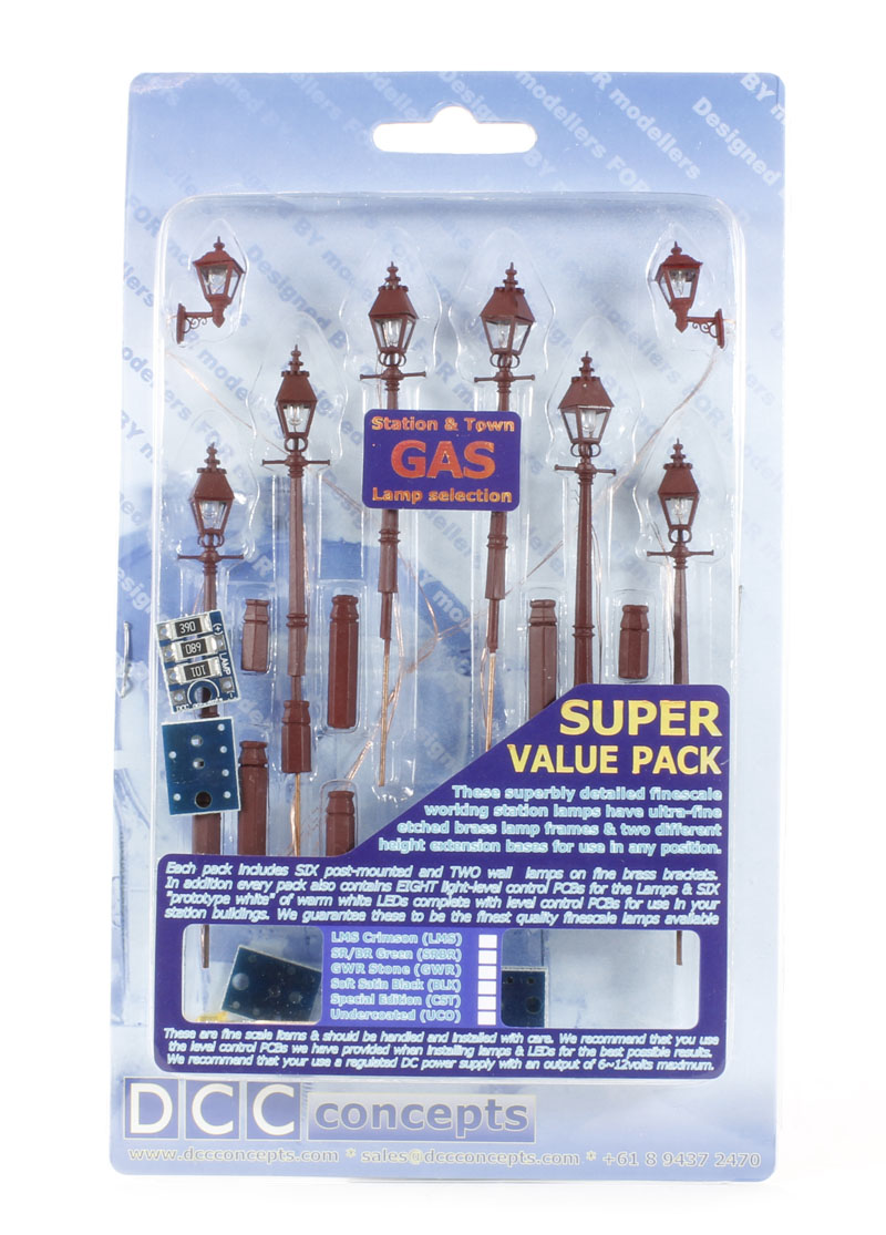 DCC Concepts DML-LMSGVP 6 upright lamps and 2 wall lamps - - Hattons