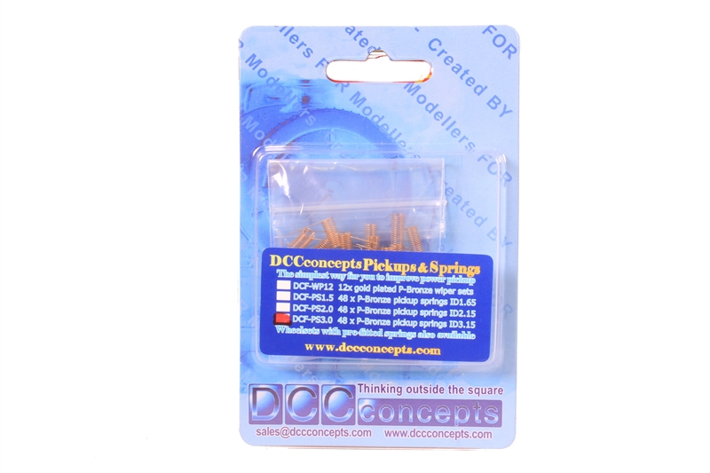DCC Concepts DCF-PS3.0 Pack of 48 pickup springs for 3.0mm - Hattons