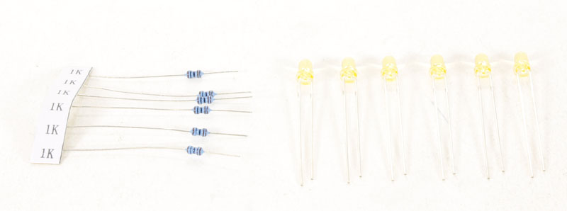 DCC Concepts LED-PW3 3mm T-1 Type LED Prototype White x 6