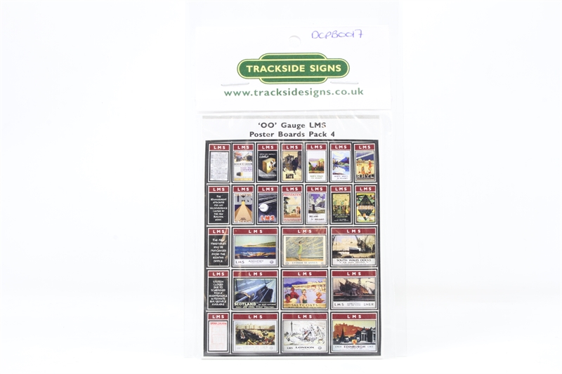 Trackside Signs DCPB0017 LMS poster boards pack 4