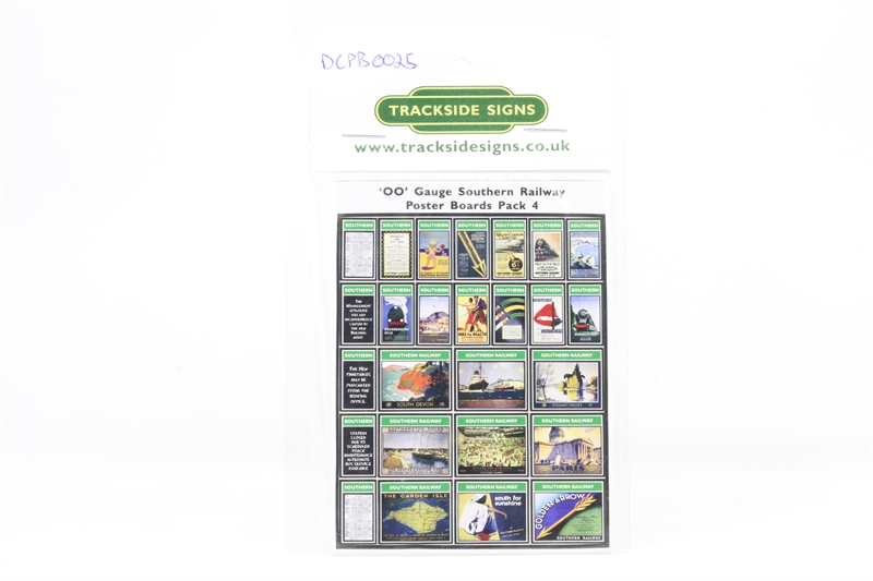 Trackside Signs DCPB0025 Southern Railway poster boards pack 4