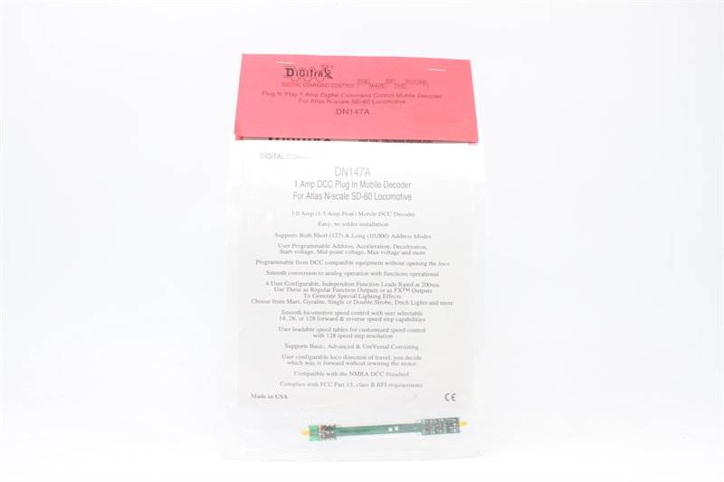Digitrax DN147A Digital 'plug and play' decoder for Atlas SD-60