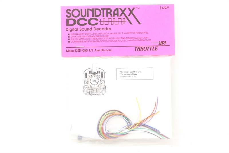 Soundtraxx DSD-050 1/2 Amp digital sound decoder
