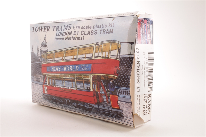 Tower Models E1Tower01 Model Tram Kit - London E1 Class - Hattons