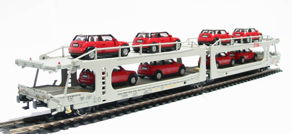 Electrotren E6021 Epoch V bi-level car transporter wagon - Hattons