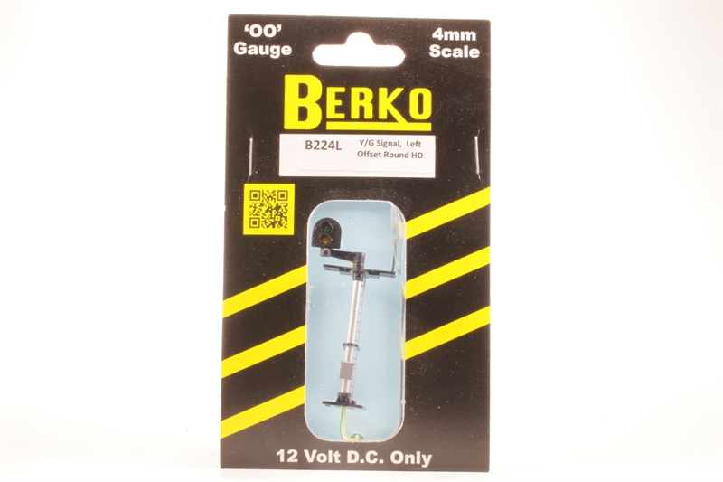 Berko ECKB224L 2 light signal yellow/green standard left offset round