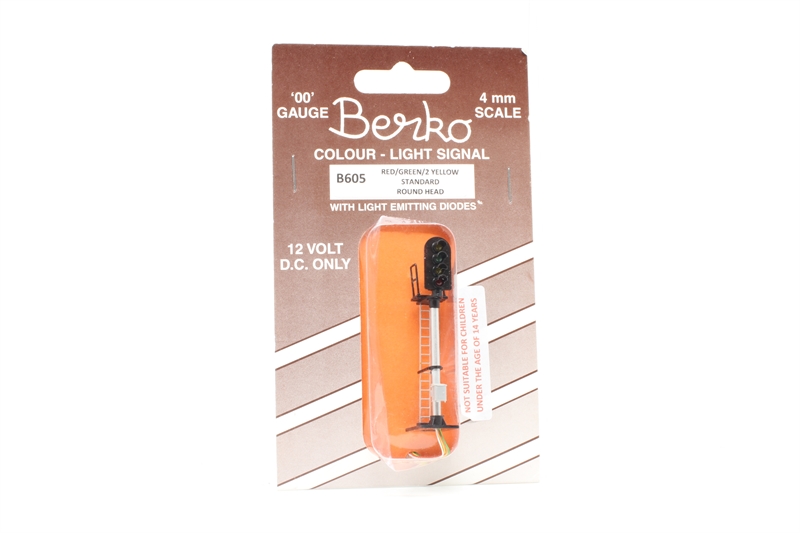 Berko ECKB605 Red/green/ 2 yellow standard round head light signal