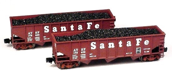 Full Throttle FT5001-1 Open 40' Ribbed 70-Ton Hopper Set #1, Santa Fe