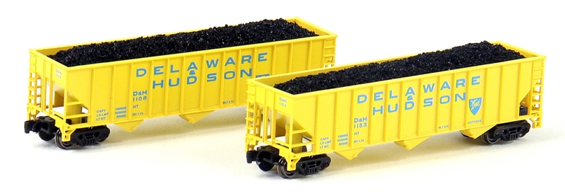 Full Throttle FTPZ8017-1 Ribbed 45' 100-Ton 3-Bay Hopper Set #1, Delaware