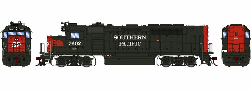 Athearn G64837 GP40P-2 EMD 7602 of the Southern Pacific