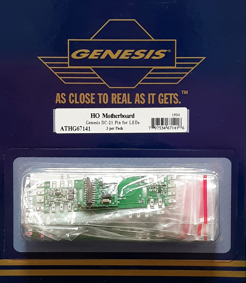 Athearn G67141 Genesis DC-21 Pin Motherboard for LEDs (3)