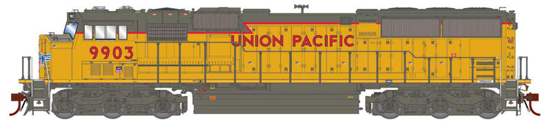Athearn G80163 SD59M-2 EMD 9908 of the Union Pacific