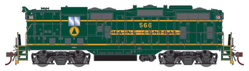 Athearn G82618 GP7 EMD 566 of the Maine Central
