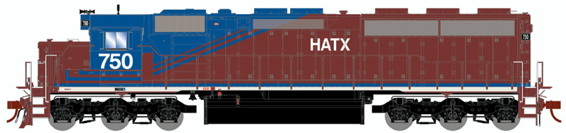 Athearn G86121 EMD SD45-2 750 of the HATX - Hattons