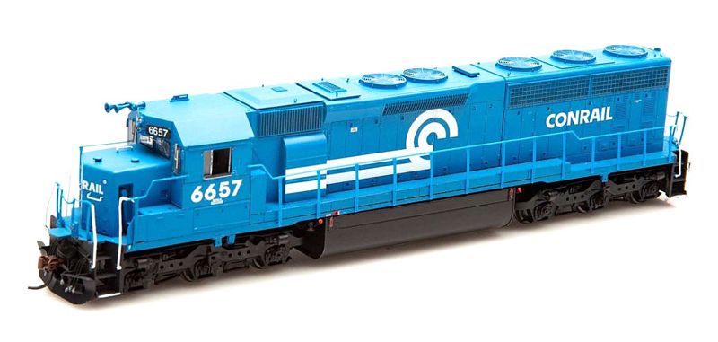 Athearn G86224 EMD SD45-2 6657 of Conrail (Blue Early) - digital sound ...