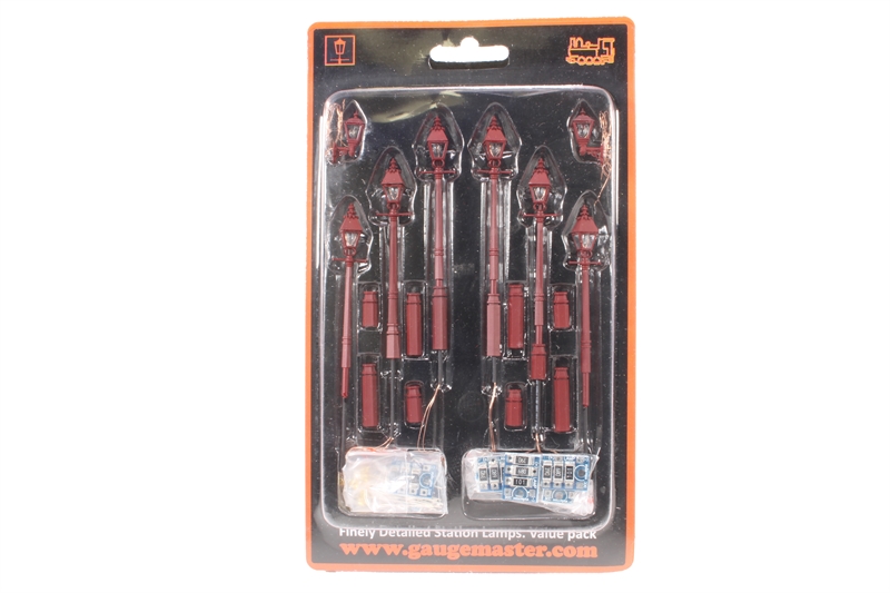 Gaugemaster GM858 Pack of six Taper Post gas lamps and two - Hattons