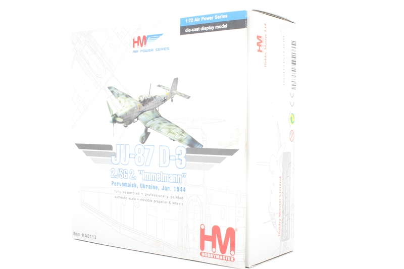 Hobby Master HA0113 Junkers JU-87D-3 Luftwaffe T6-GL 2/SG - Hattons