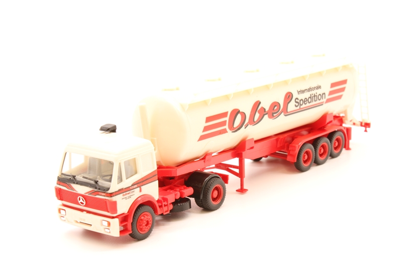 Herpa HER-Obel01 Mercedes SK with tank trailer 'Obel Internationale