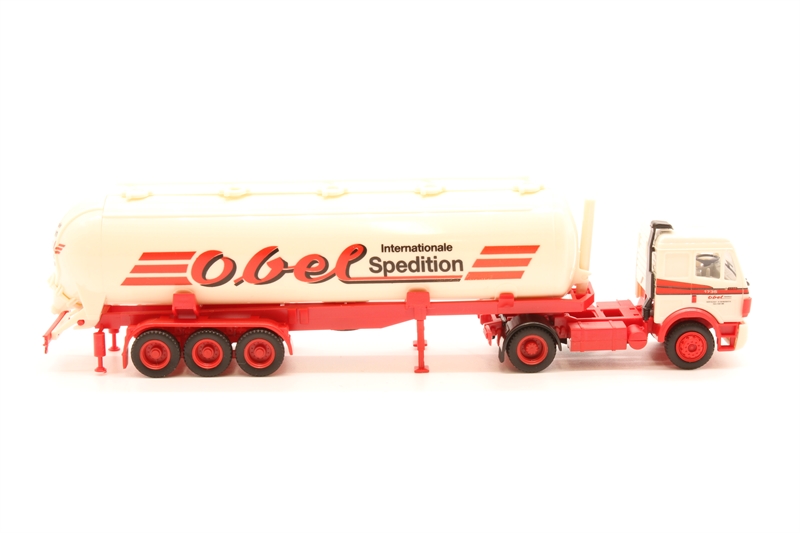 Herpa HER-Obel01 Mercedes SK with tank trailer 'Obel Internationale