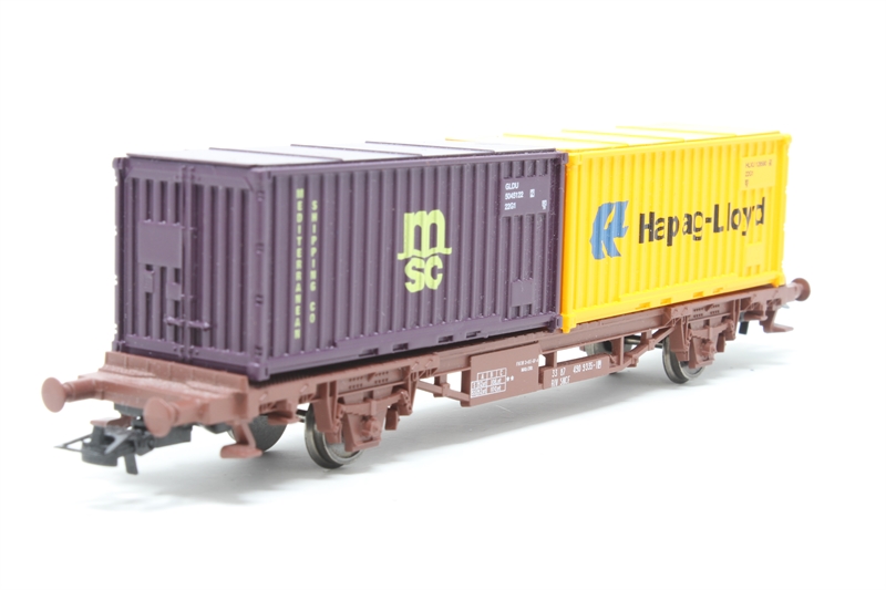 Jouef HJ6143 Flat Car with 2 x Containers of the SNCF