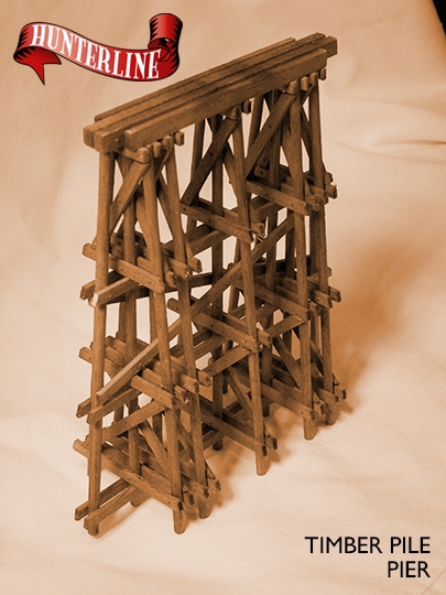 Hunterline HLNPIERPI Timber Pile Pier Kit (d)