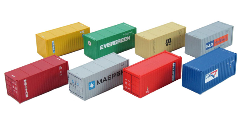 Arnold HN8200 Set of 8 20ft Containers with different adverts