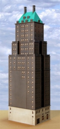 Custom Model Railroads HO-044CMRR Park Hotel Building Kit