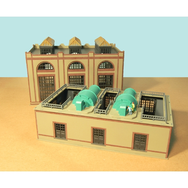 Custom Model Railroads HO-065CMRR Turbine Hall Building Kit