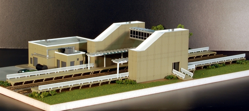 Custom Model Railroads HO-076CMRR Commuter Station Kit