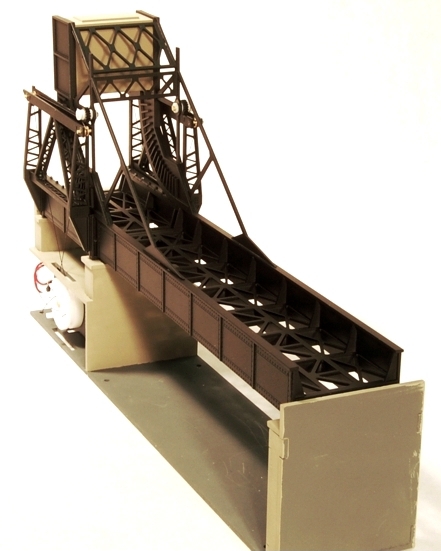 Custom Model Railroads HO-078CMRR Single Track Rolling Lift Bridge Kit
