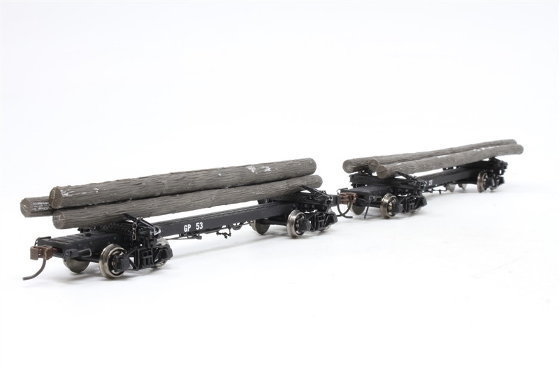 Rivarossi HR6018 Georgia Pacific log cars - 2 car set - Hattons