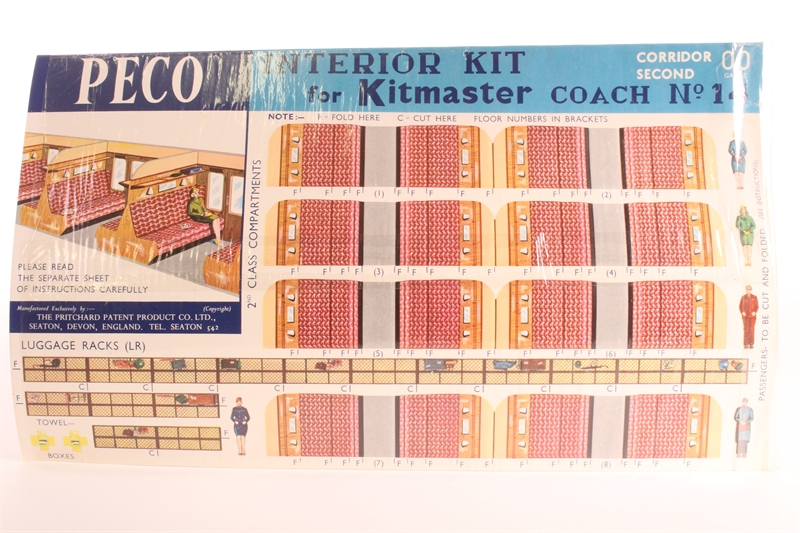 Peco Products IK-14 Interior Kit, designed for Kitmaster Coach No. 14