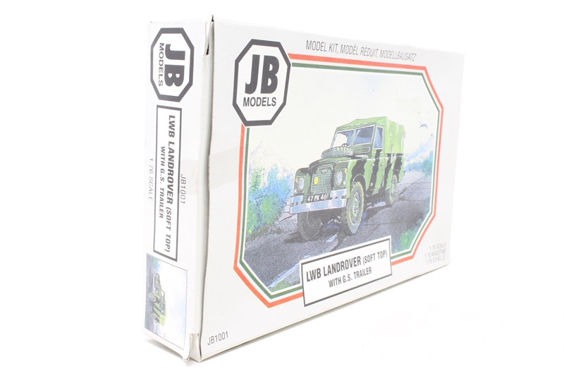 JB Models JB1001 LWB Land Rover Soft Top with GS Trailer - Hattons