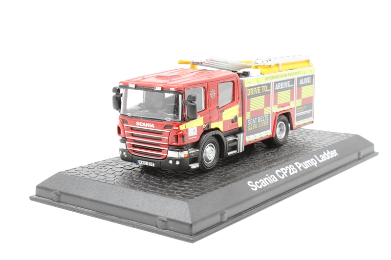 Atlas Editions JW15 Scania CP28 Pump Ladder - Hertfordshire Fire Service