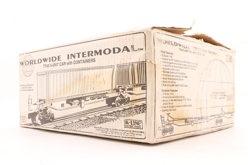 K-Line K-77027A TTX Container Spine Car Set